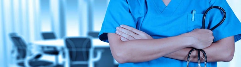 Medical Scrubs Banner – Dr. Moy's Painless Bunion Surgery